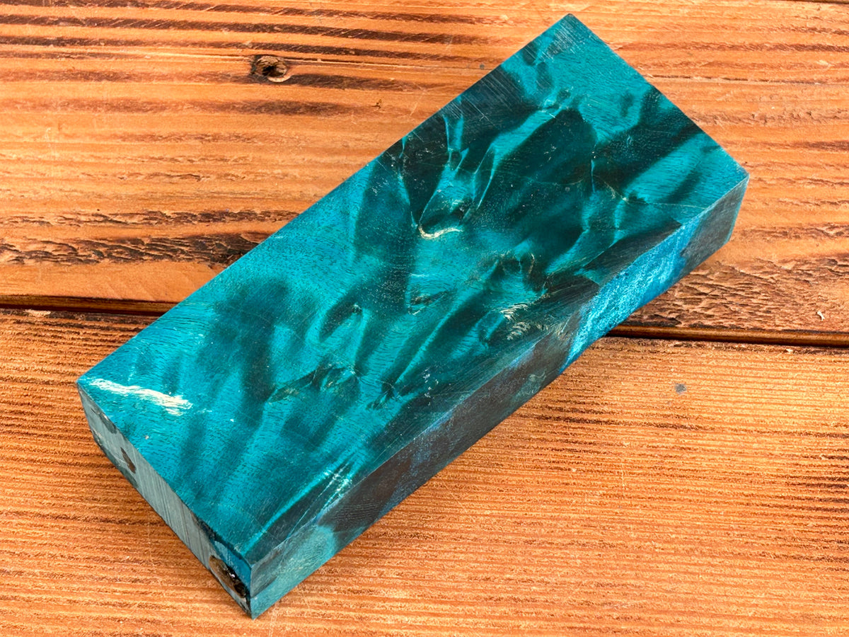 Stabilized Curly Poplar – Pops Knife Supply