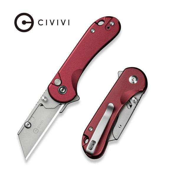 Civivi Elementum Utility Button Lock Red – Pops Knife Supply